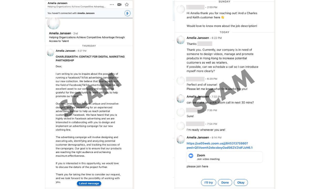 SCAM ALERT | CHARLES & KEITH Group